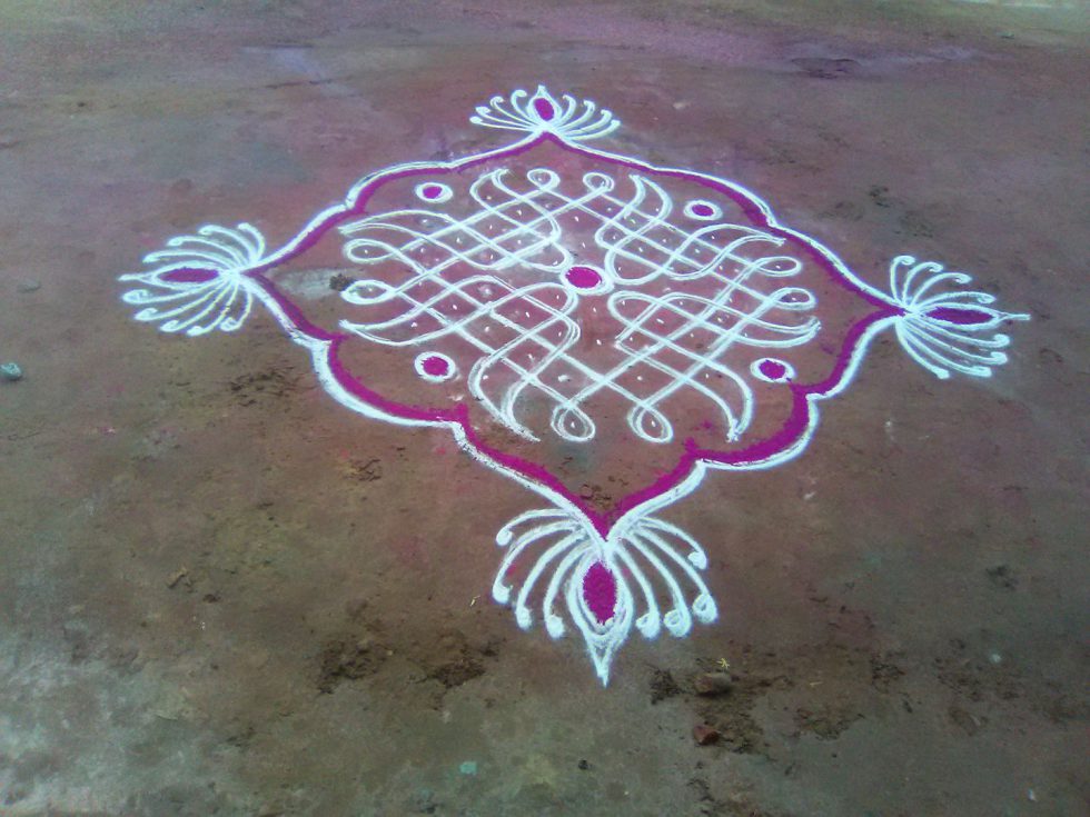 Latest Simple Rangoli Design - Fashion Beauty Mehndi Jewellery Blouse ...