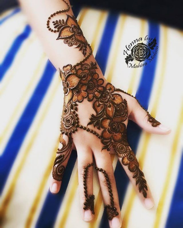 Best Hand Back Side Mehndi Design - Fashion Beauty Mehndi Jewellery ...