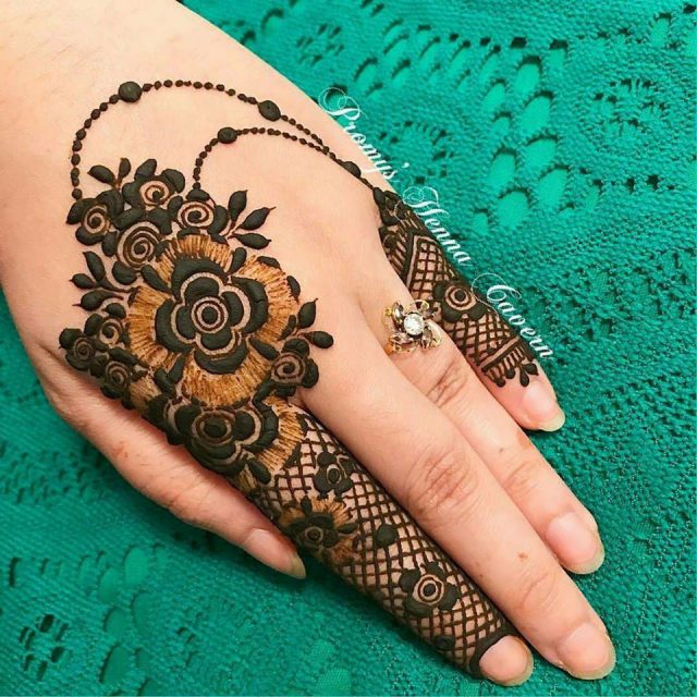 Best Hand Back Side Mehndi Design - Fashion Beauty Mehndi Jewellery ...