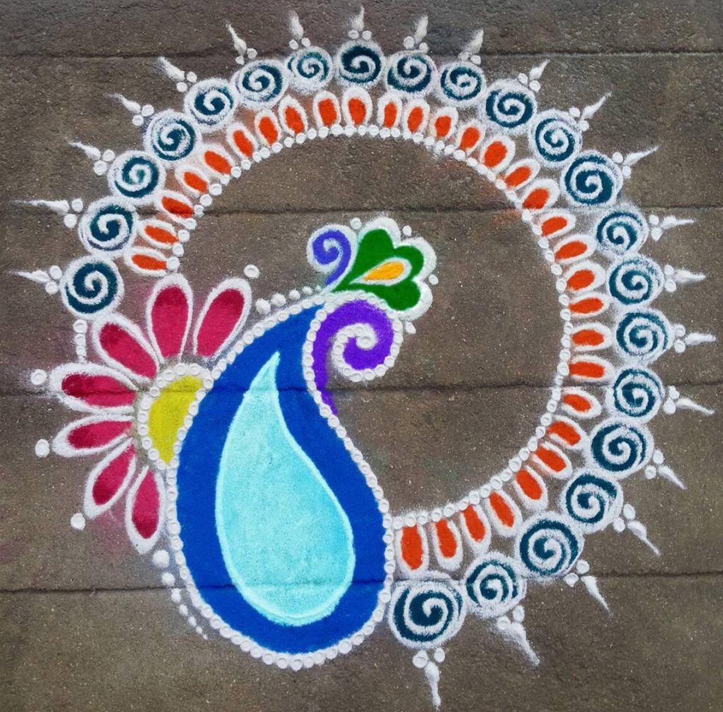 Amazing Mango Design Rangolis - Fashion Beauty Mehndi Jewellery Blouse ...