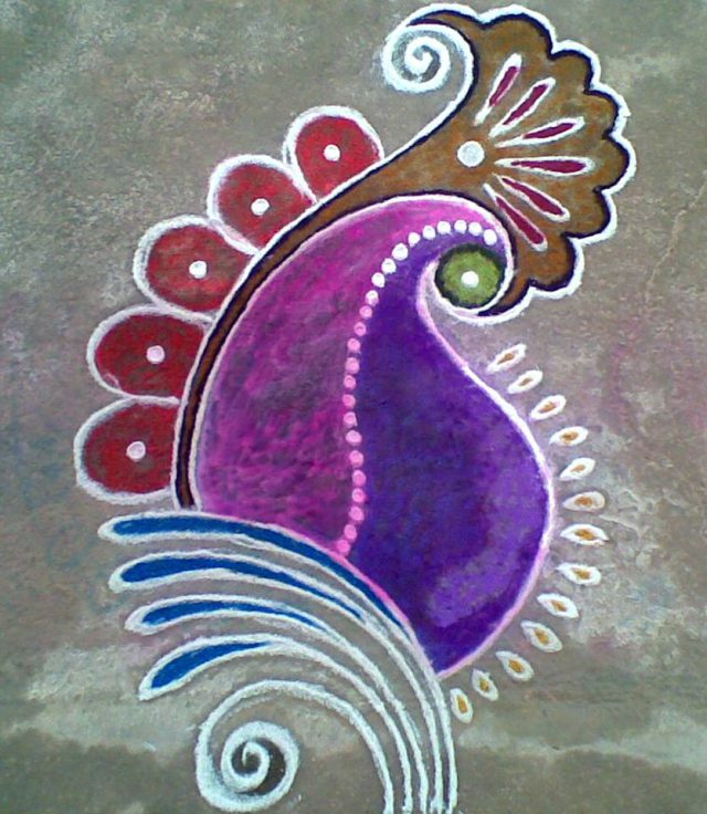 Amazing Mango Design Rangolis - Fashion Beauty Mehndi Jewellery Blouse ...