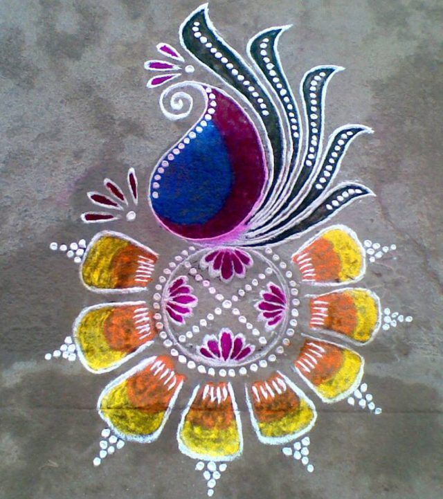 Amazing Mango Design Rangolis - Fashion Beauty Mehndi Jewellery Blouse ...