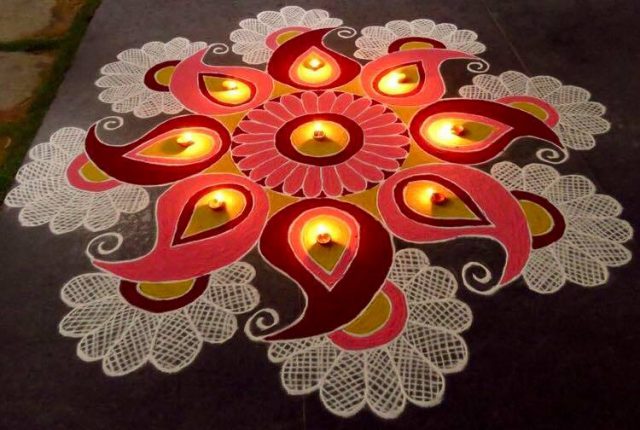 Rangoli designs with colors - Fashion Beauty Mehndi Jewellery Blouse Design