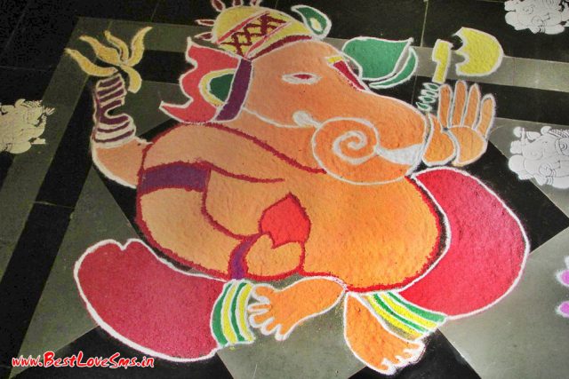 Ganesh rangoli designs for competition - Fashion Beauty Mehndi ...