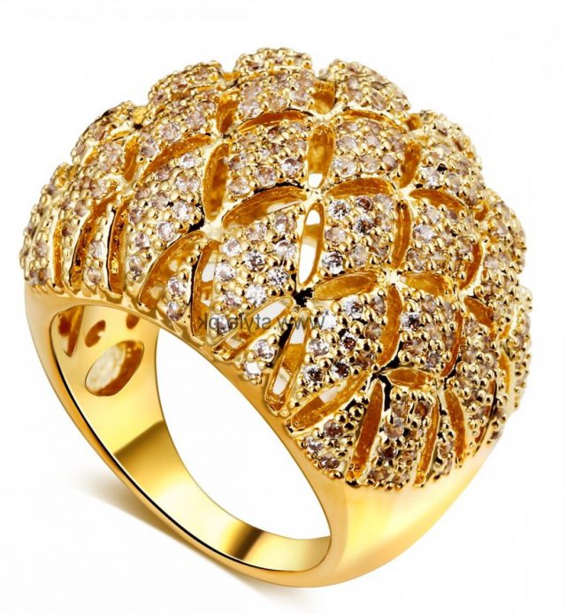 Unique Beautiful Gold Ring Designs - Fashion Beauty Mehndi Jewellery ...