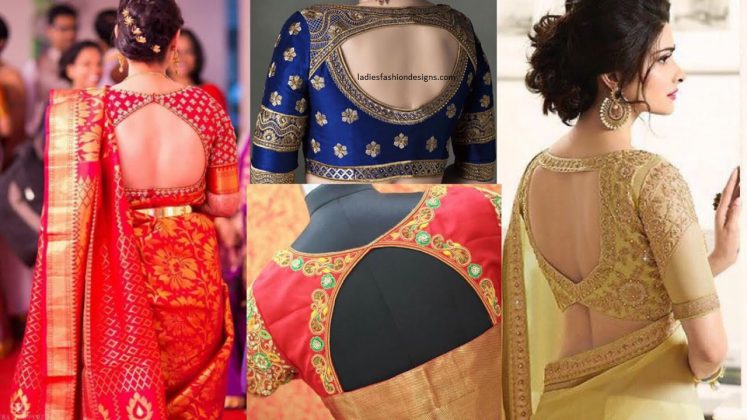 Beautiful trendy back blouse simple bridal designs - Fashion Beauty ...