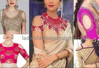 different types of blouse back neck designs - Fashion Beauty Mehndi ...