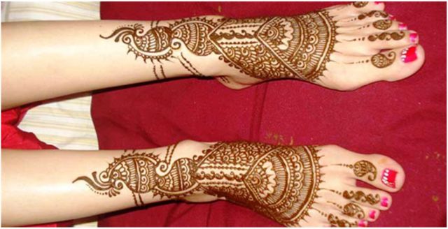 Beautiful Leg Fingers Mehendi Designs - Fashion Beauty Mehndi Jewellery ...