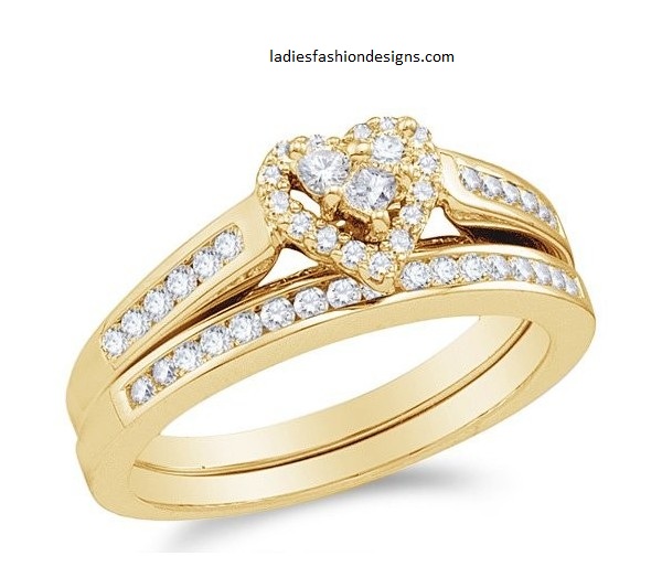 Latest engagement gold & diamond ring designs - Fashion Beauty Mehndi ...