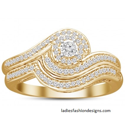 Latest engagement gold & diamond ring designs - Fashion Beauty Mehndi ...