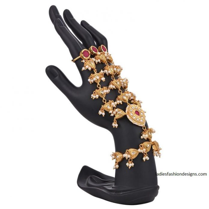 Wedding gold hath phool designs - Fashion Beauty Mehndi Jewellery ...