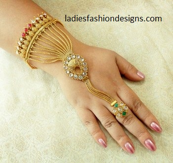 Wedding gold hath phool designs - Fashion Beauty Mehndi Jewellery ...