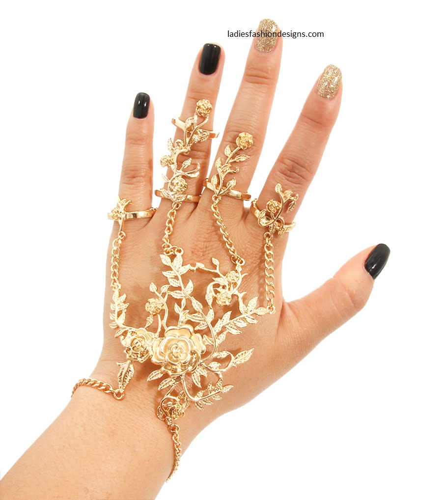 Wedding gold hath phool designs - Fashion Beauty Mehndi Jewellery ...
