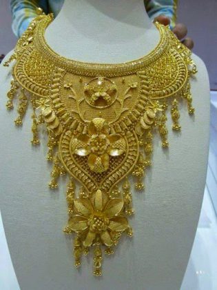 Heavy bridal gold necklace sets - Fashion Beauty Mehndi Jewellery ...