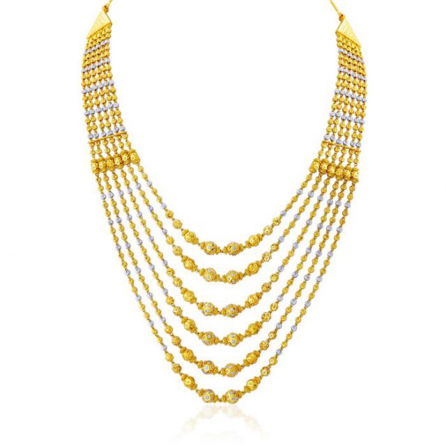 Long chain designs in gold - Fashion Beauty Mehndi Jewellery Blouse Design