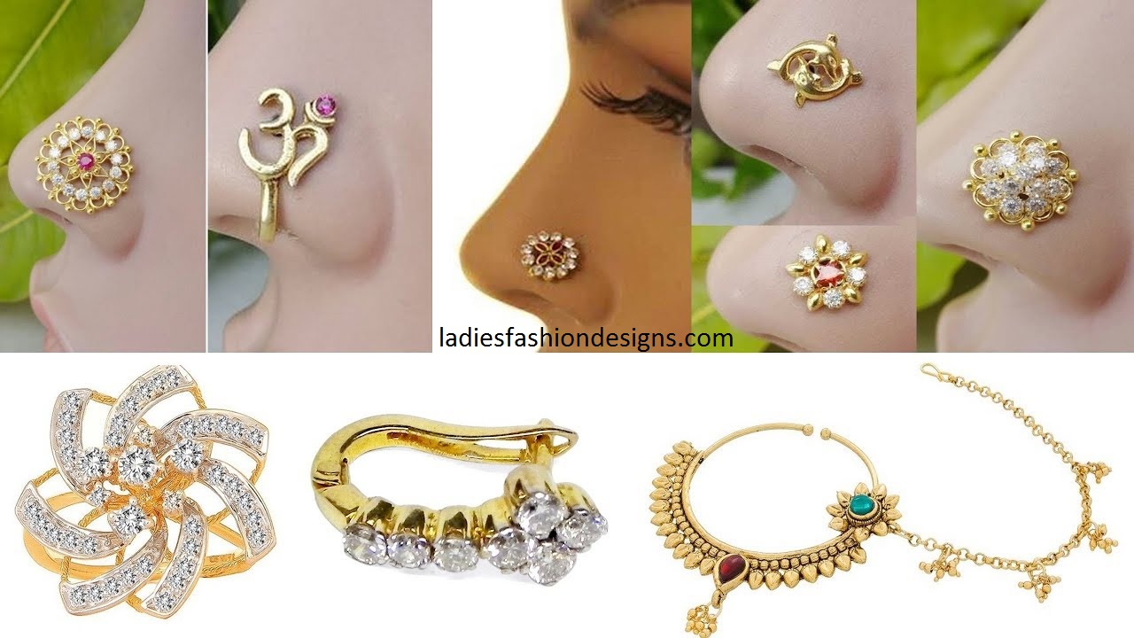 Simple different nose pin and ring designs - Fashion Beauty Mehndi ...