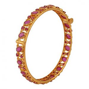 Beautiful Gold Ruby Bangle Designs - Fashion Beauty Mehndi Jewellery ...