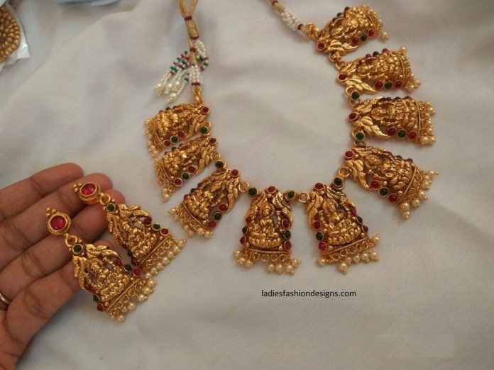 Latest collection of gold temple sets jewellery designs - Fashion ...