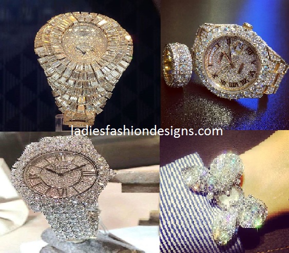 Awesome diamond watch designs - Fashion Beauty Mehndi Jewellery Blouse ...