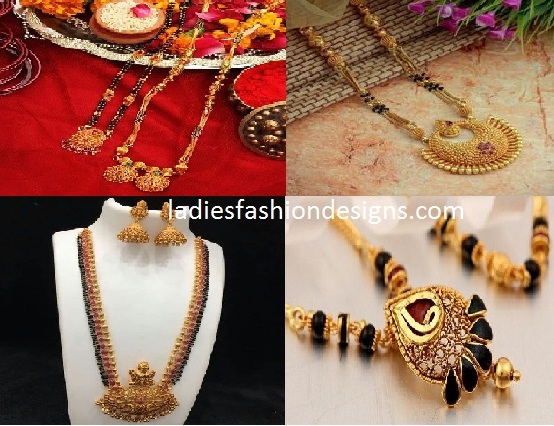 Bridal heavy gold blackbeads magalasutra designs - Fashion Beauty ...