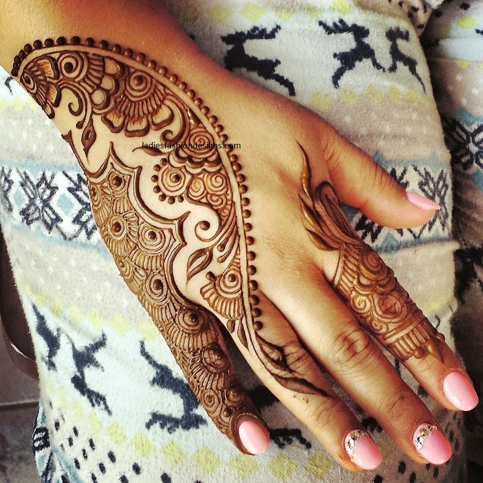 Simple arabic back hand mehandi designs - Fashion Beauty Mehndi ...