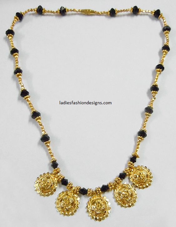 Bridal heavy gold blackbeads magalasutra designs - Fashion Beauty ...