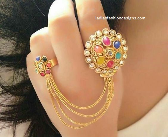 Simple bridal gold hathpool designs - Fashion Beauty Mehndi Jewellery ...