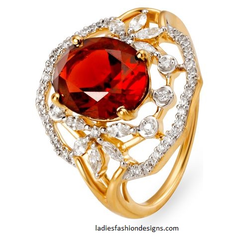 Latest heavy gold rings - Fashion Beauty Mehndi Jewellery Blouse Design