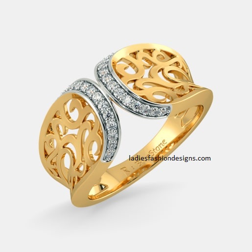 Latest heavy gold rings - Fashion Beauty Mehndi Jewellery Blouse Design