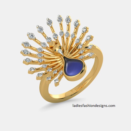 Latest heavy gold rings - Fashion Beauty Mehndi Jewellery Blouse Design