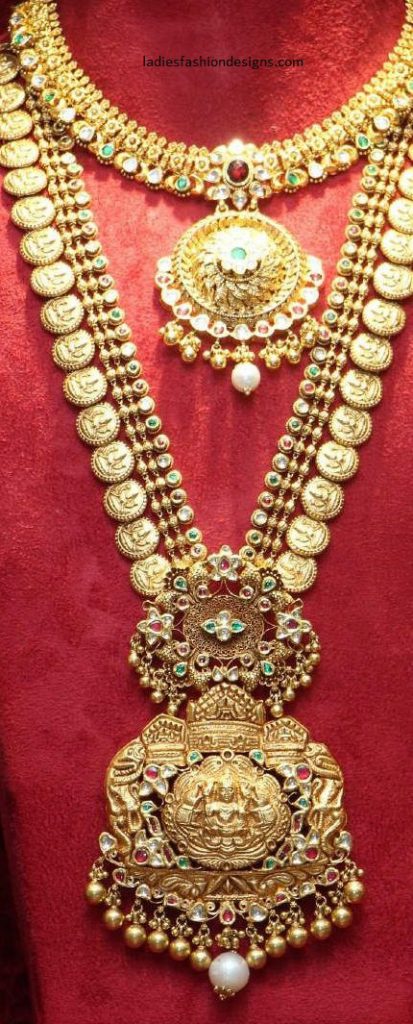 Top latest gold haram designs - Fashion Beauty Mehndi Jewellery Blouse ...