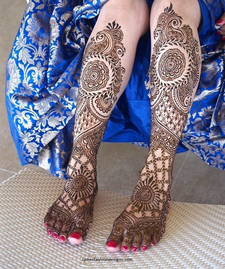 Beautiful bridal mehandi designs for legs - Fashion Beauty Mehndi ...