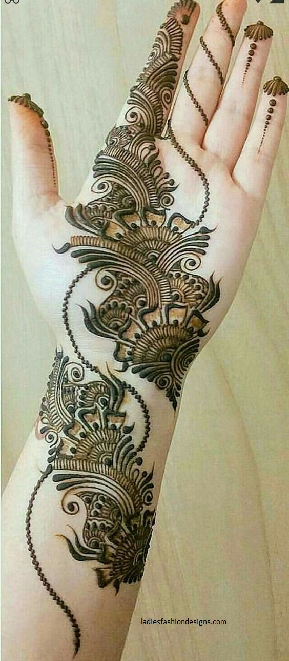 Simple single hand mehandi designs - Fashion Beauty Mehndi Jewellery ...