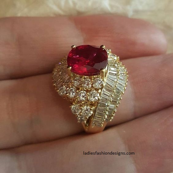 Top trendy ruby emerald finger rings - Fashion Beauty Mehndi Jewellery ...