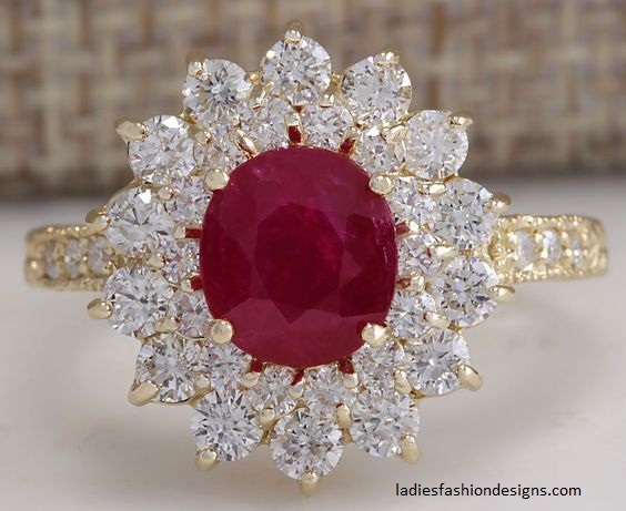 Top trendy ruby emerald finger rings - Fashion Beauty Mehndi Jewellery ...