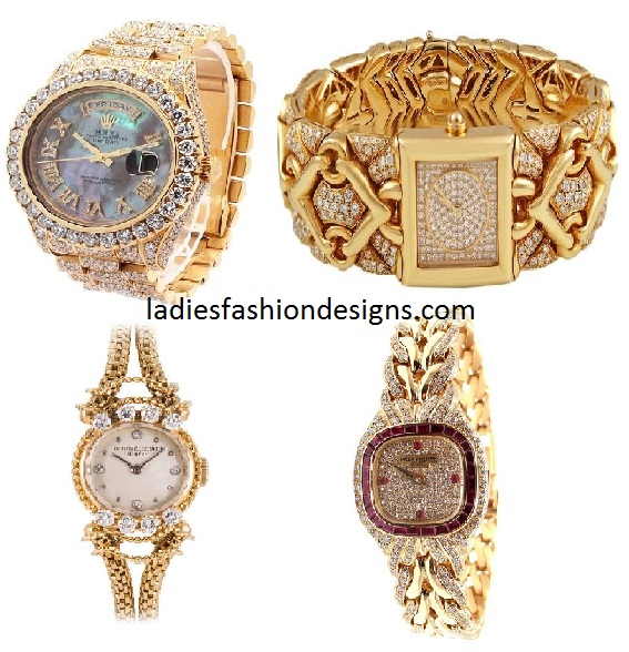 Awesome the best gold and diamond ruby watches - Fashion Beauty Mehndi ...