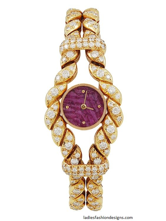 Awesome the best gold and diamond ruby watches - Fashion Beauty Mehndi ...
