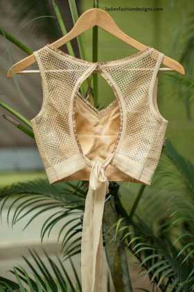 Simple back knot blouses designs - Fashion Beauty Mehndi Jewellery ...