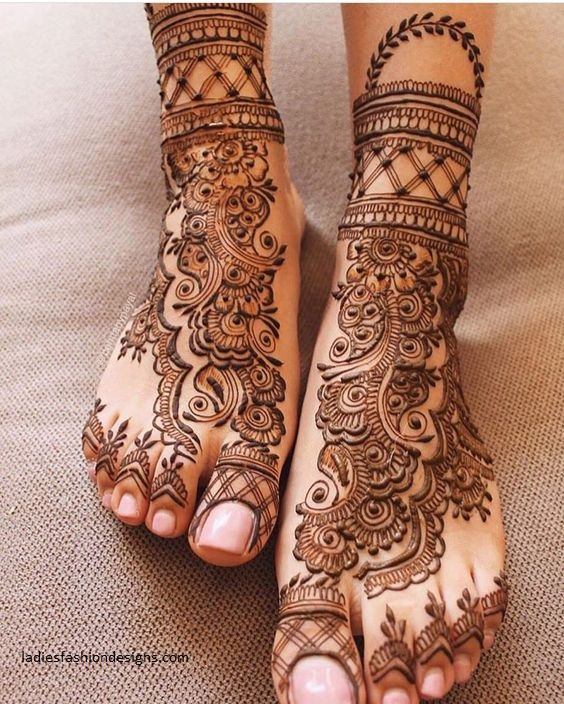 Bridal latest feet mehandi designs for legs - Fashion Beauty Mehndi ...