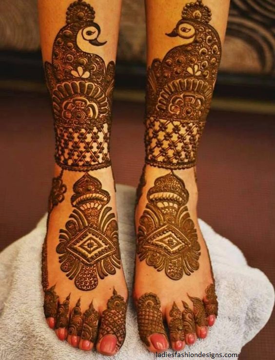 Bridal latest feet mehandi designs for legs - Fashion Beauty Mehndi ...
