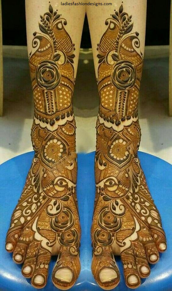 Bridal latest feet mehandi designs for legs - Fashion Beauty Mehndi ...