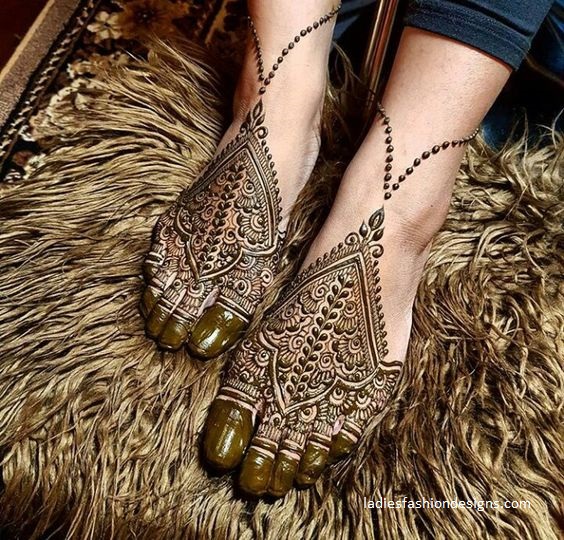 Bridal latest feet mehandi designs for legs - Fashion Beauty Mehndi ...