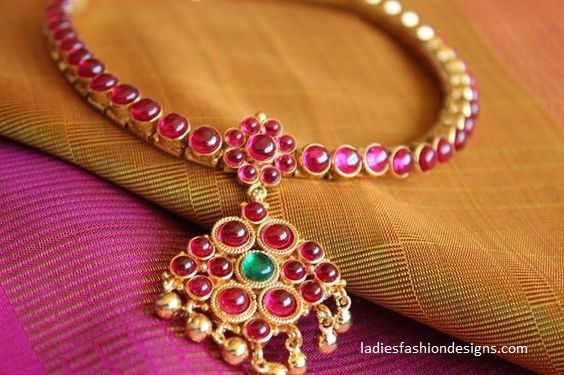 Ruby Emerald Haram Gold Jewellery Collection Designs - Fashion Beauty ...