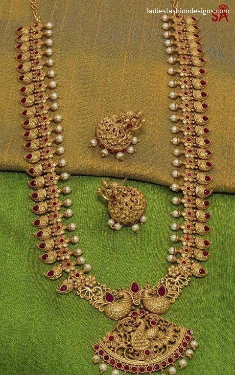 Ruby Emerald Haram Gold Jewellery Collection Designs - Fashion Beauty ...