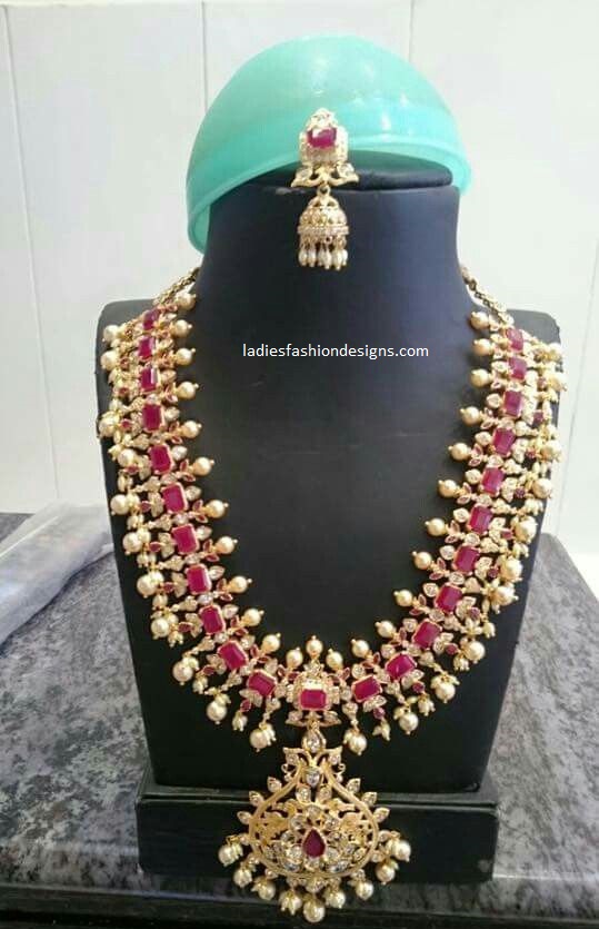 Ruby Emerald Haram Gold Jewellery Collection Designs - Fashion Beauty ...