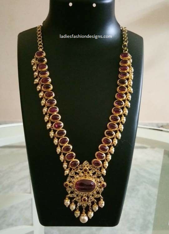 Ruby Emerald Haram Gold Jewellery Collection Designs - Fashion Beauty ...