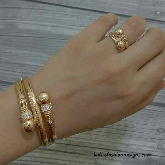 Simple Trendy Gold Bracelet Designs - Fashion Beauty Mehndi Jewellery ...