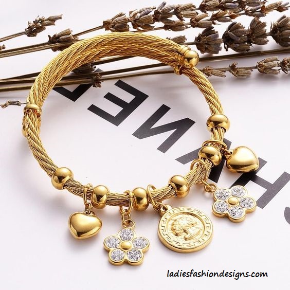 Simple Trendy Gold Bracelet Designs - Fashion Beauty Mehndi Jewellery ...